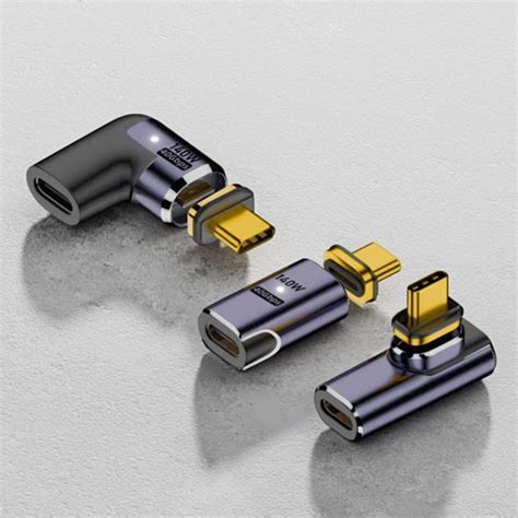 อะแดปเตอร์ Usb C เป็น Usb C ขนาด 140w พร้อมการถ่ายโอนข้อมูล 40gbps และการออกแบบแม่เหล็ก Shopee