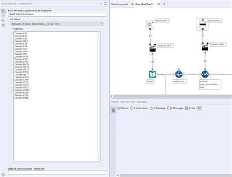 Building A Drop Down Select Tool In Alteryx Analytical Applications