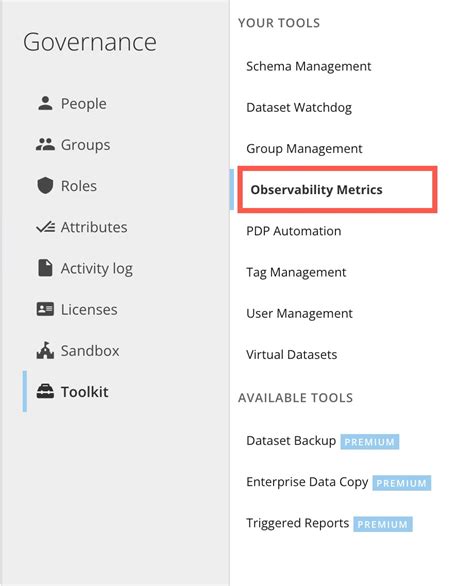 Governance Toolkit Observability Metrics