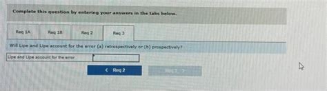 Solved Exercise Static Error Correction Inventory Chegg