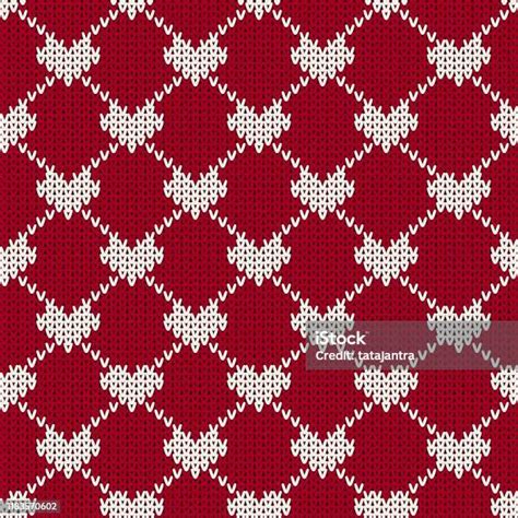 크리스마스 원활한 니트 패턴 배경 크리스마스와 새해 인사말 카드 12월에 대한 스톡 벡터 아트 및 기타 이미지 12월 겨울 계절 Istock
