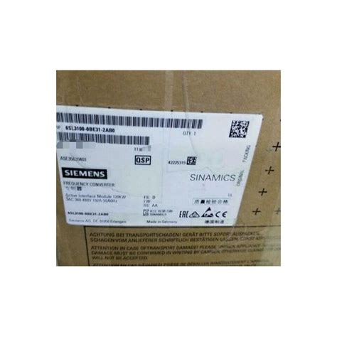 New Siemens Single Motor Module 6sl3120 1te24 5ac0 Mro Parts Store