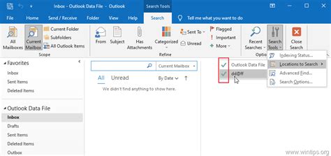 FIX Outlook Search Not Working WinTips Org