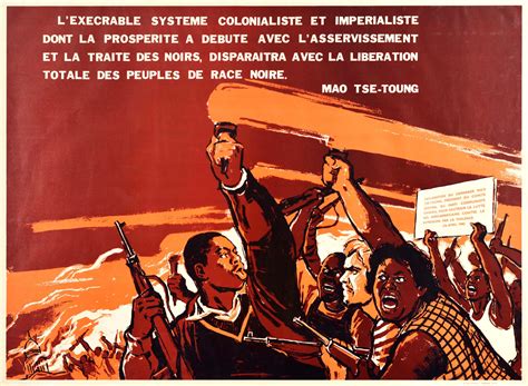 At Auction Propaganda Poster Colonialism Imperialism Black Power Freedom
