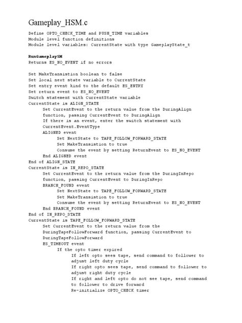 Gameplay Hsm Pseudo Code Pdf Boolean Data Type Mathematical Logic