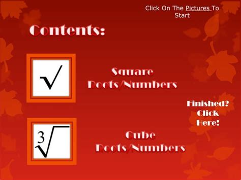 Square Roots Cube Roots PPT