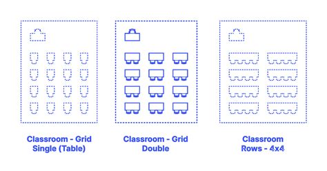 Classroom Grid Double Dimensions And Drawings