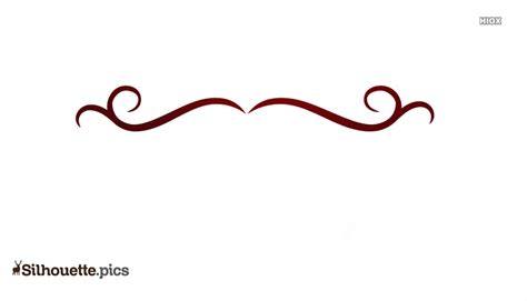 Single Line Border Silhouette Vector Clipart Images Pictures Clip