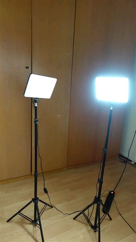 2 Pack Led Video Light With 63 Tripod Stand Obeamiu 2500 8500k