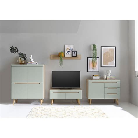 Lomadox Wohnzimmer Set Stockton 61 Mega Spar Set 4 St 4 Tlg Grün