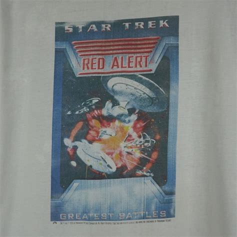 Vintage 1999 Star Trek Red Alert T Shirt Grailed