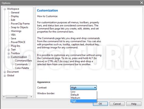 Corelturk Türkçe Coreldraw Coreldraw X7 Yenilikler Workspace 3