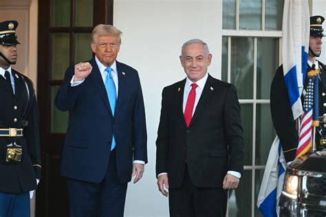Netanyahu Arrives At White House For Pivotal Meeting With Trump The