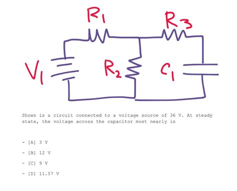 Solved V Shown Is A Circuit Connected To A Voltage Source