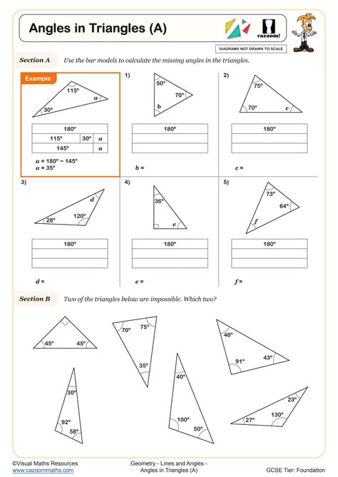Year 7 Angles Worksheets With Answers Ks3