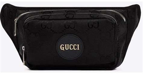 Gucci Logo Nylon Belt Bag In White For Men Lyst