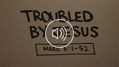 Sermon Troubled By Jesus