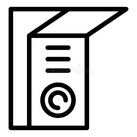 Phone Video Intercom Icon Outline Vector Door System Stock Vector