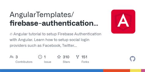 Github Angulartemplatesfirebase Authentication With Angular 🔥 Angular Tutorial To Setup