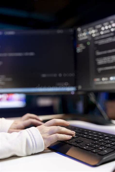 Close Up Shot Of It Specialist Writing Testing And Debugging Code
