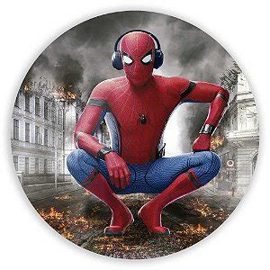 Painel Redondo Homem aranha Sublimado 3D Sublitex painéis sublimados