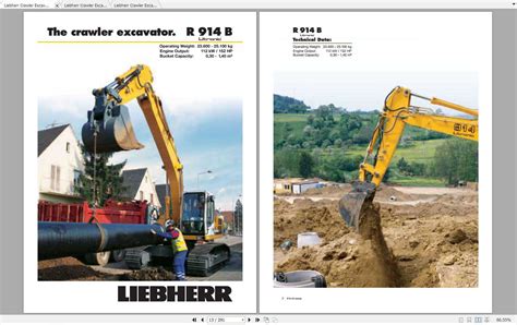 Liebherr Crawler Excavator R R B Litronic Operator S Manual