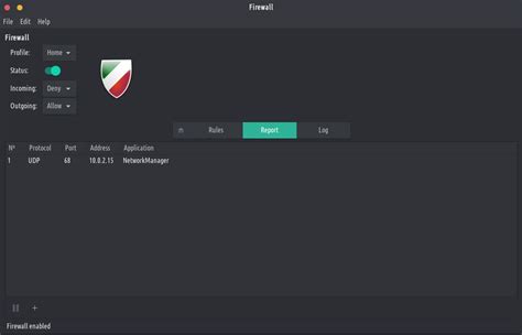 Firewall Configuration TROM Jaro