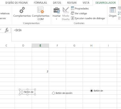 Adolescentes COMO INSERTAR BOTONES EN EXCEL