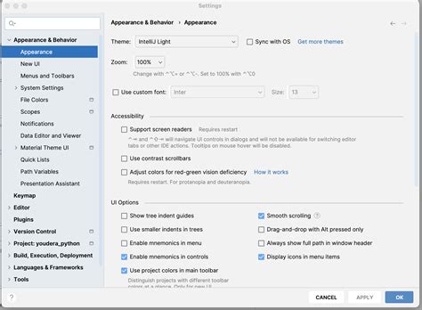 Inconsistent Theme Rendering Pro Vs CE PyCharm Editions Under Mac OSX Sonoma IDEs Support