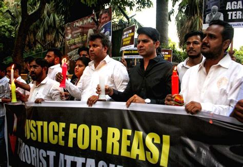 Members Of The Indian Youth Congress Take Out A Candlelight March At