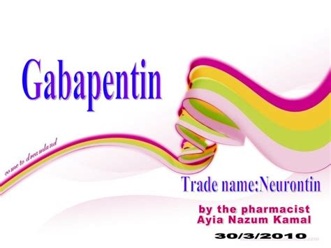 Gabapentin And Pregablin Pps