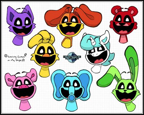 Smiling Critters In My Style By Hermoinemae On Deviantart