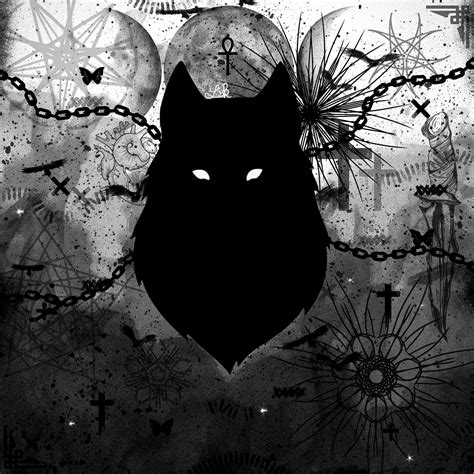 Dark Wolf Drawing