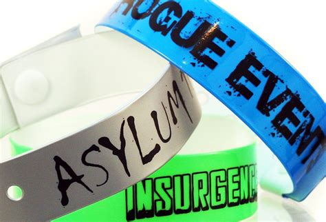 Straight Vinyl Wristbands Uploaded Artwork Uk