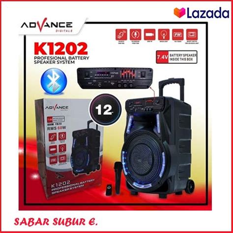 Speaker Advance K1202 Speaker Meeting Portable Ukuran 12 Inchi Lazada