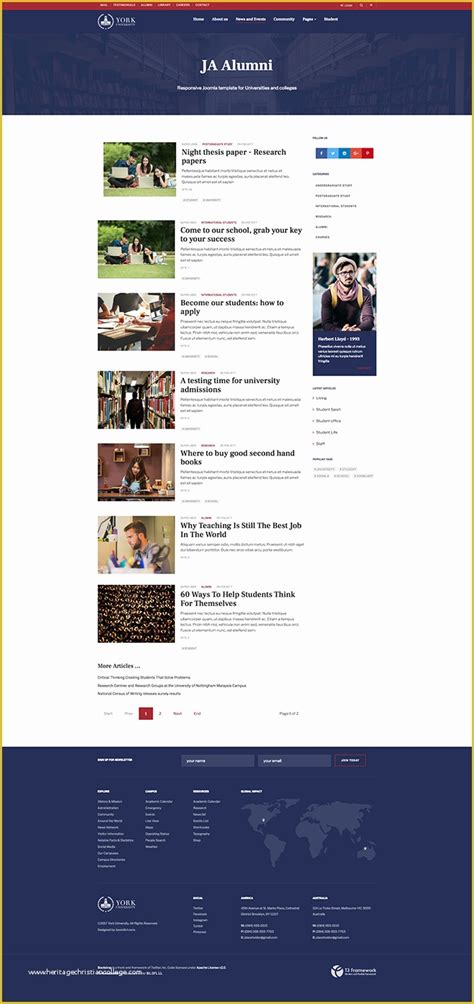 Alumni Website Template