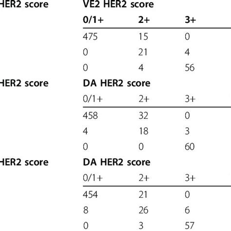 Distribution Of Connectivity Values For The Her2 Ihc Scoring Categories Download Table