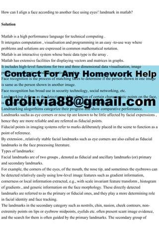 How Can I Align A Face According To Another Face Using Eyes Landma Pdf