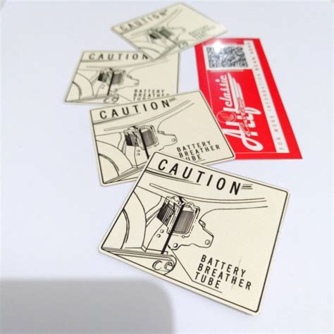 Jual Stiker Rangka Honda Astra Honda S90 S90z Benly Caution Stiker