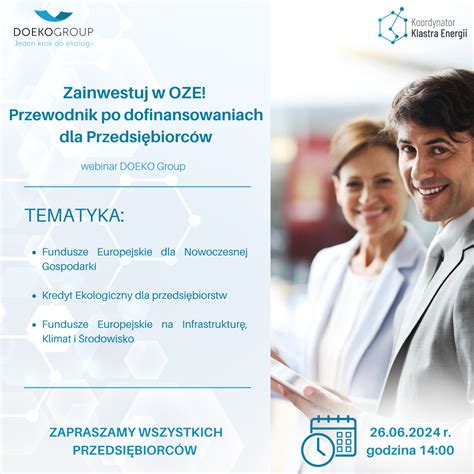 Finansowe wsparcie na OZE szkolenie dla przedsiębiorców Urząd