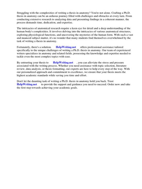 Phd Thesis Topics In Anatomy Pdf Thesis Privacy