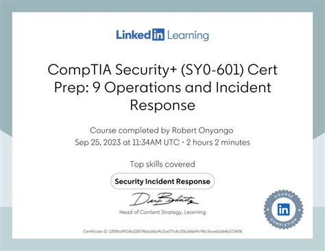 Robert Onyango On Linkedin Certificate Of Completion