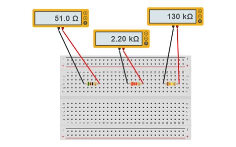 Circuit Design 2 1 Resistors And Digital Multimeter Tinkercad
