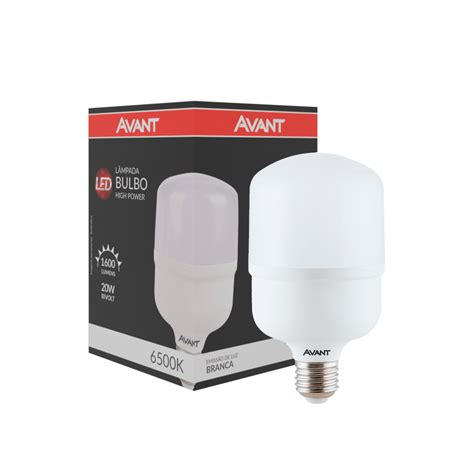 Lâmpada Led Avant Bulbo 20w E27 Luz Branca 6500k Bivolt