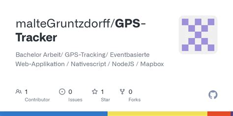 GitHub MalteGruntzdorff GPS Tracker Bachelor Arbeit GPS Tracking Eventbasierte Web