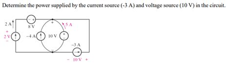 Solved Determine The Power Supplied By The Current Source Chegg