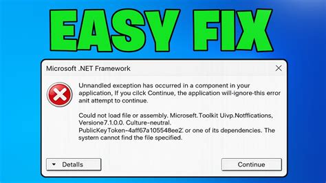 How To Fix Unhandled Exception Has Occurred In Your Application If You