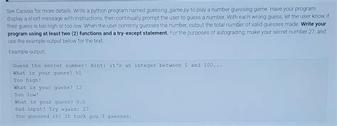 Solved See Canvas For More Details Write A Python Program Chegg