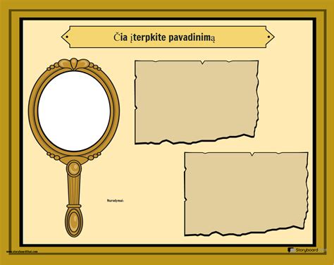 Autoportreto Panašaus Metaforos Darbalapis Storyboard