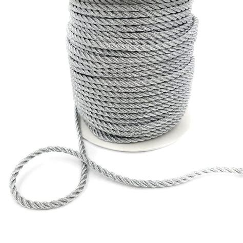 Silver Metallic Cording 2mm Renaissance Fabrics
